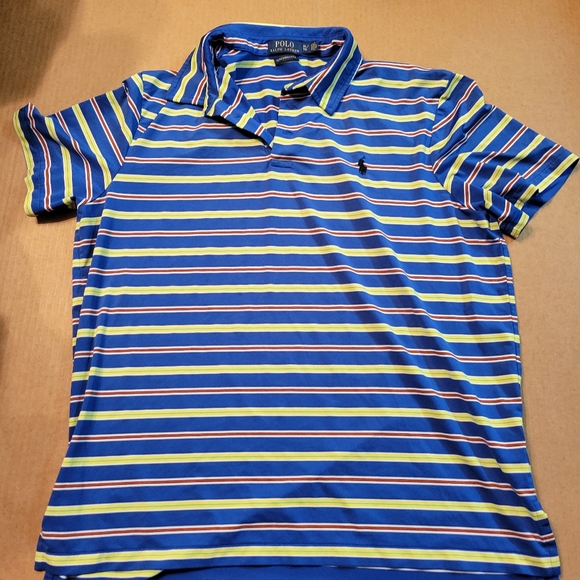 Ralph Lauren | Shirts | Men Size Xlarge Ralph Lauren Blue Yellow Polo Shirt | Poshmark